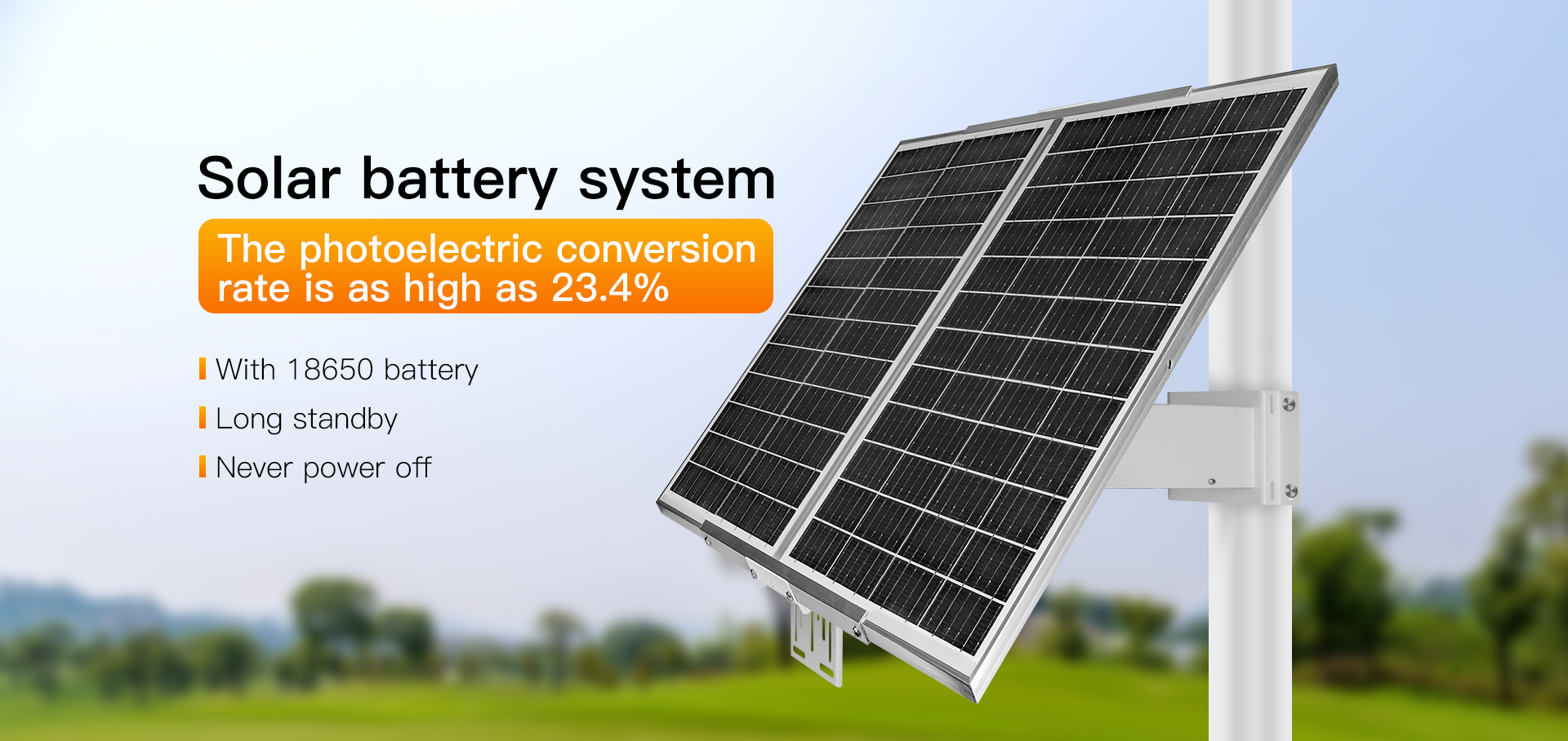 8040 Solar panel Specifications | VStarcam