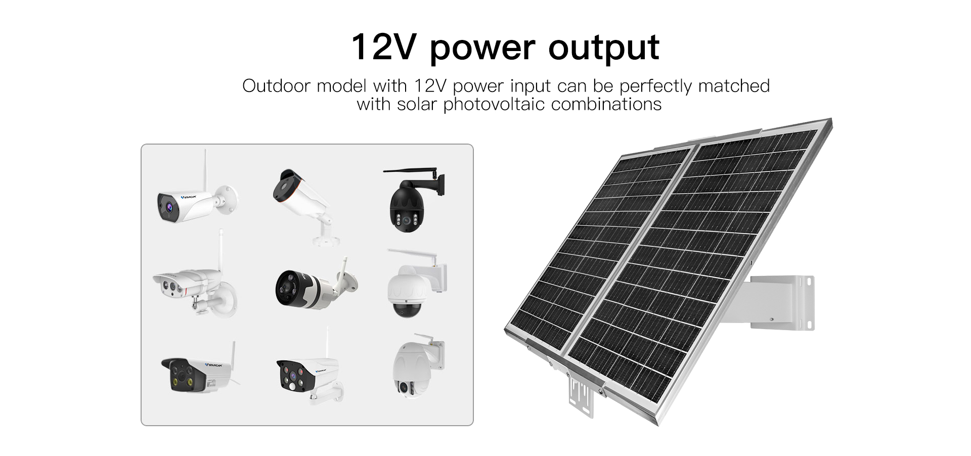 8040 Solar panel Specifications | VStarcam