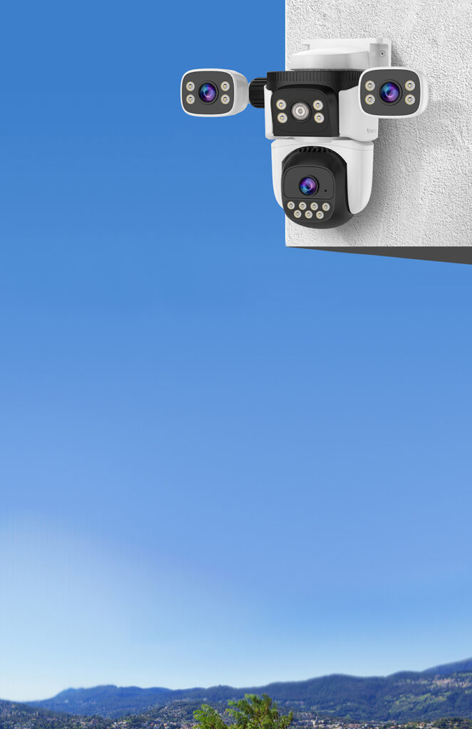 Three-Lens Security Camera Factory