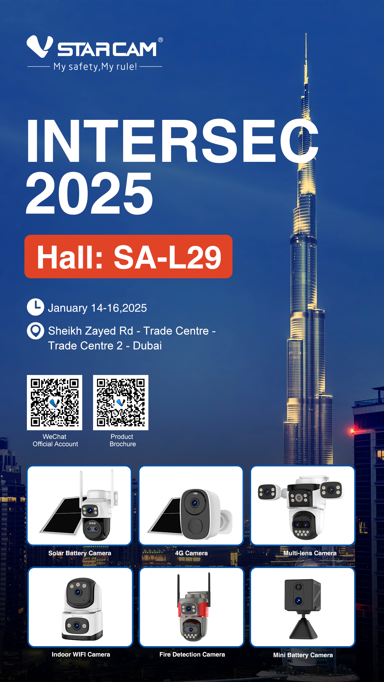 Let Us Meet at Intersec 2025 | VStarcam