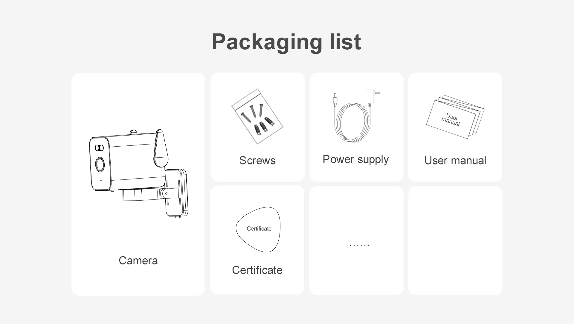Security cameras in bulk CS5H
