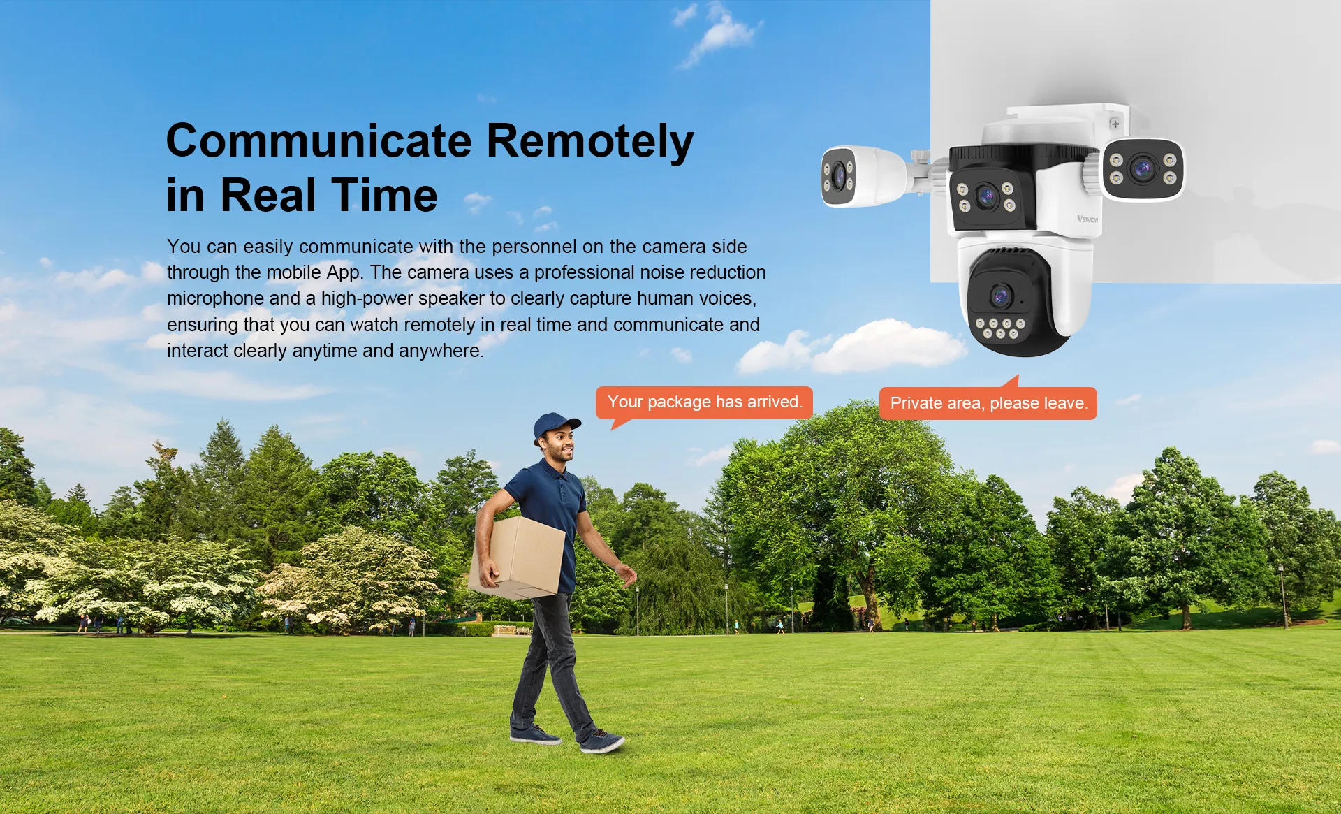 Four-Lens Waterproof Security Camera CS621FR