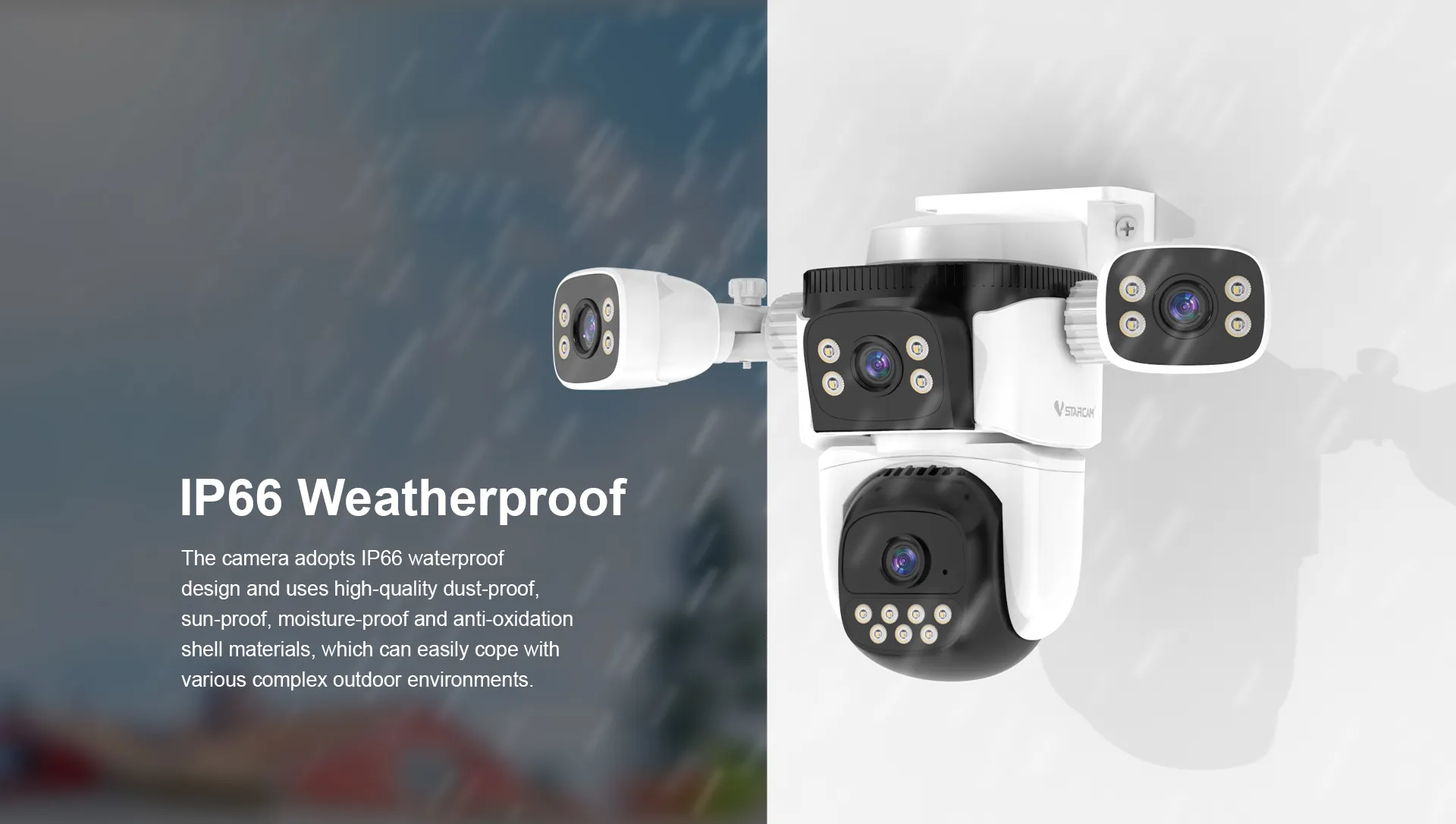 Four-Lens Waterproof Security Camera CS621FR