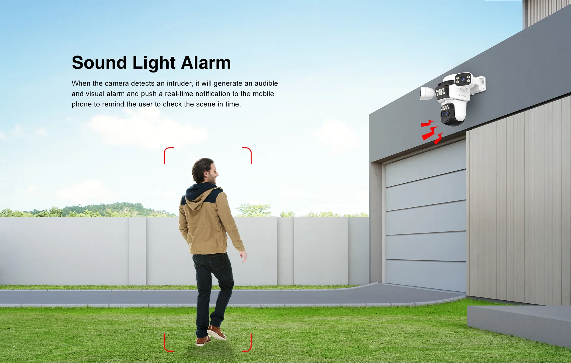 Quad-Lens Multi-Screen Zoom WiFi Camera